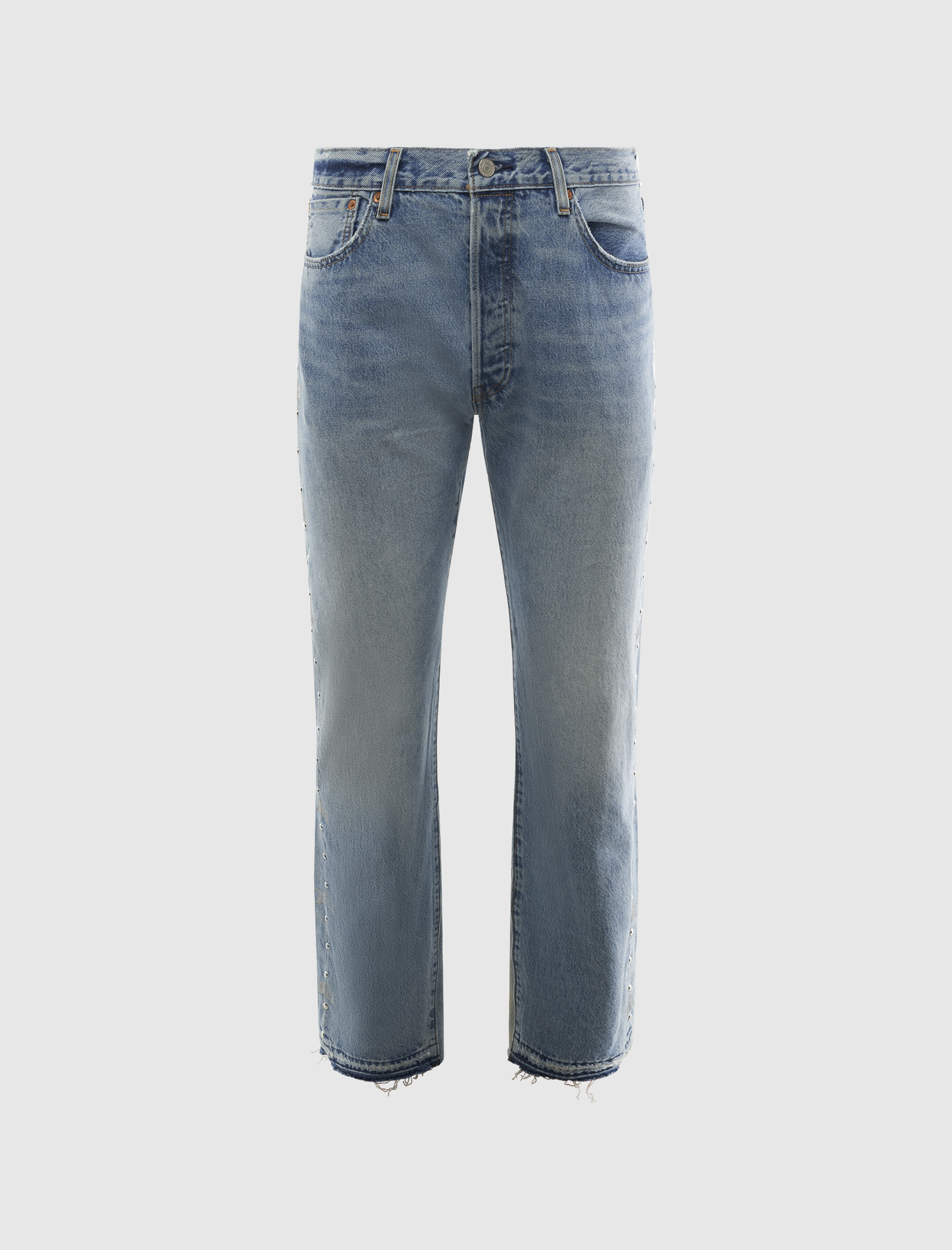 BARRIERS DENIM STUDDED JEANS – Social Status